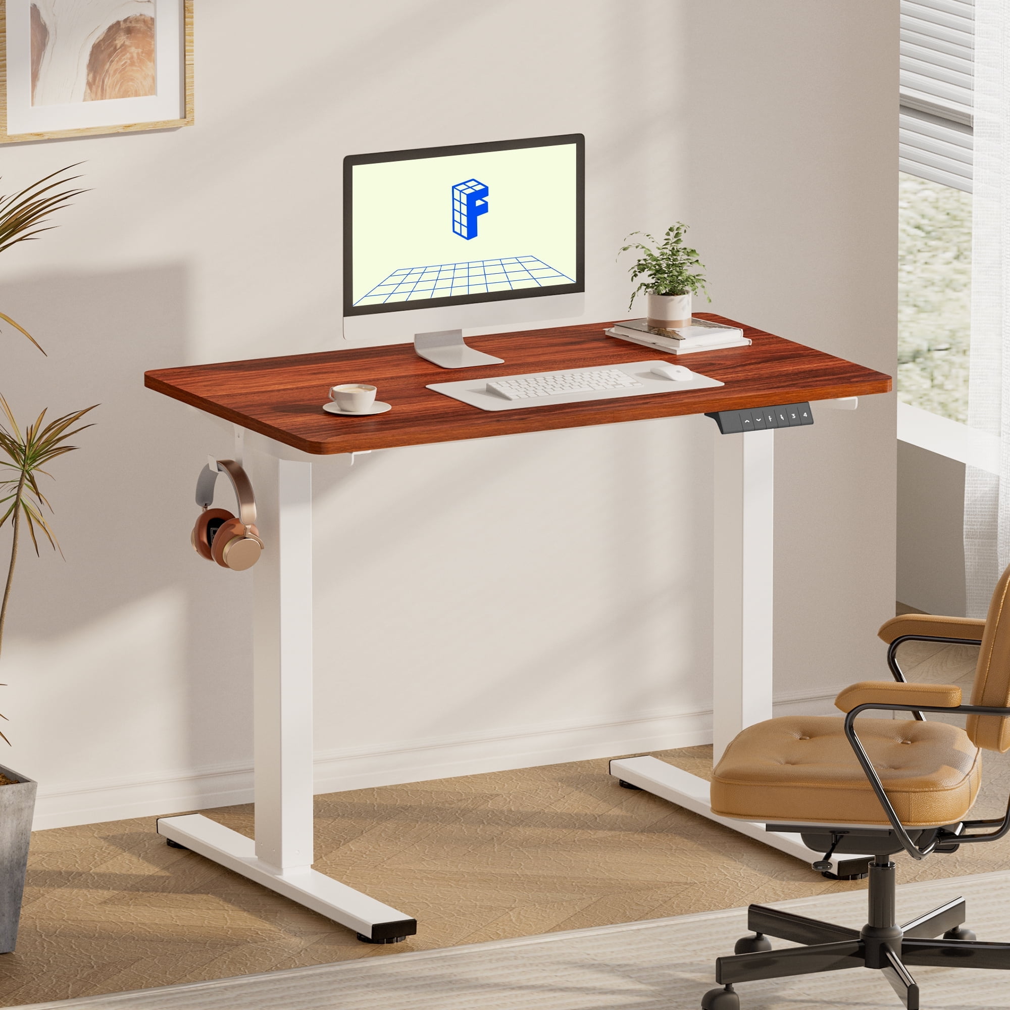 FLEXISPOT 40"x24" Home Office Height Adjustable Standing Desk with ...