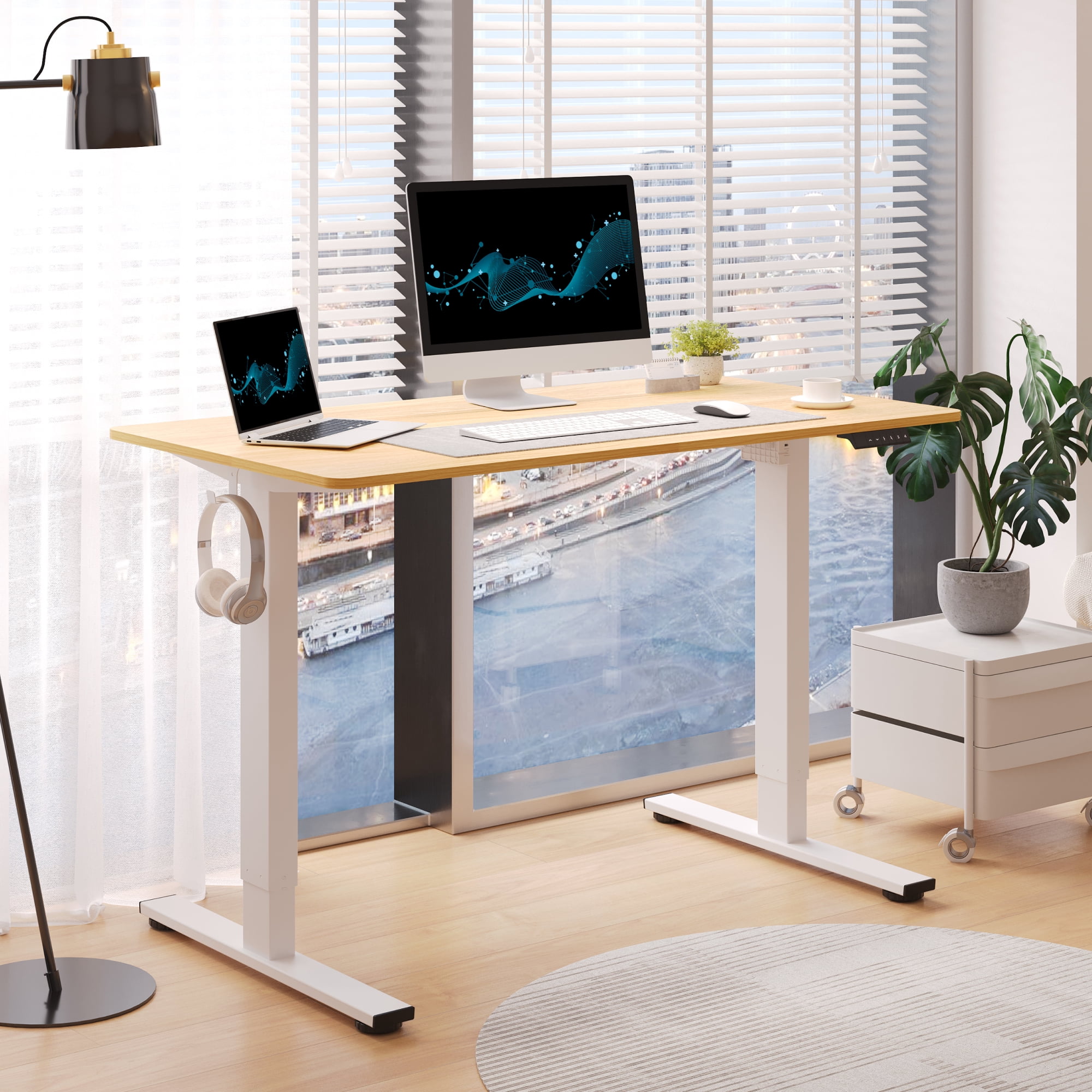 ACTIVESIT 48"x24" Whole-Piece Desktop Height Adjustable Standing Desk ...