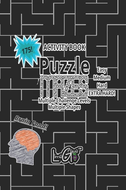 ACTIVITY BOOK 175 Puzzle Mazes : Multiple Sizes and Multiple Shapes ...