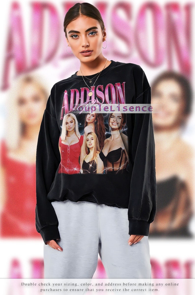 ACTRESS ADDISON RAE Vintage Sweatshit, Addison Rae Homage Sweater ...