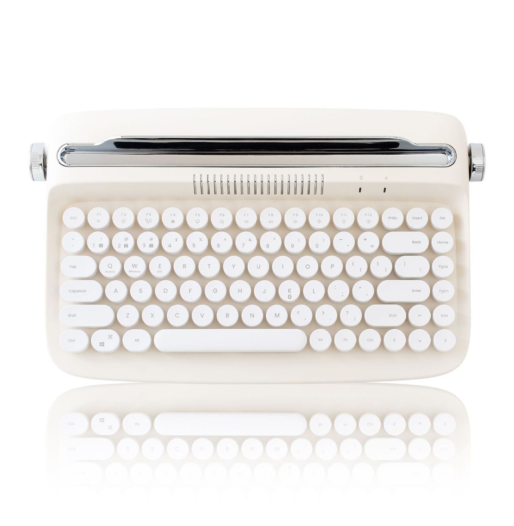 ACTTO B303 Wireless Keyboard, Bluetooth Aesthetic Typewriter Style ...