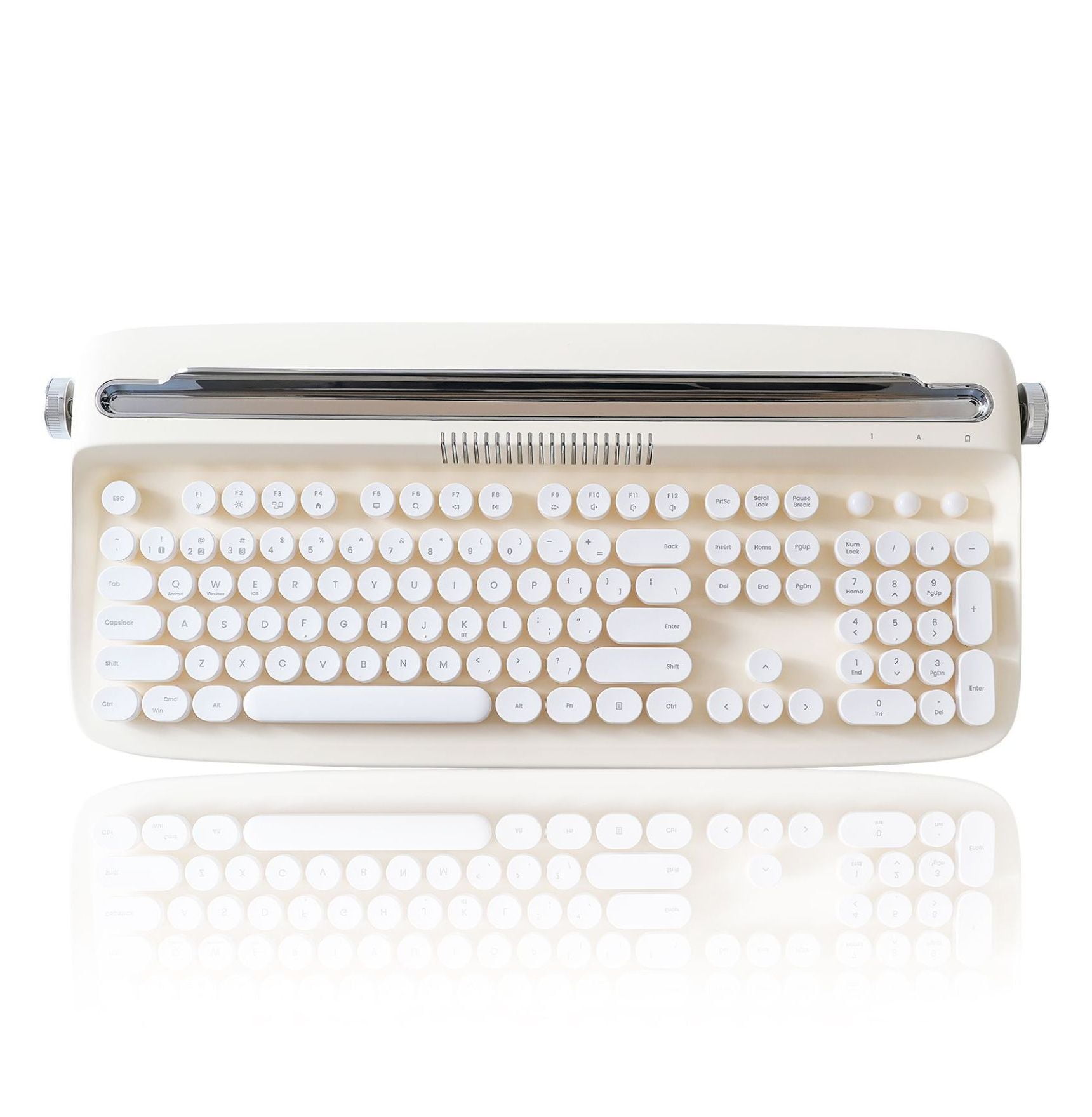 ACTTO B503 Wireless Typewriter Keyboard, Bluetooth Aesthetic Keyboard ...