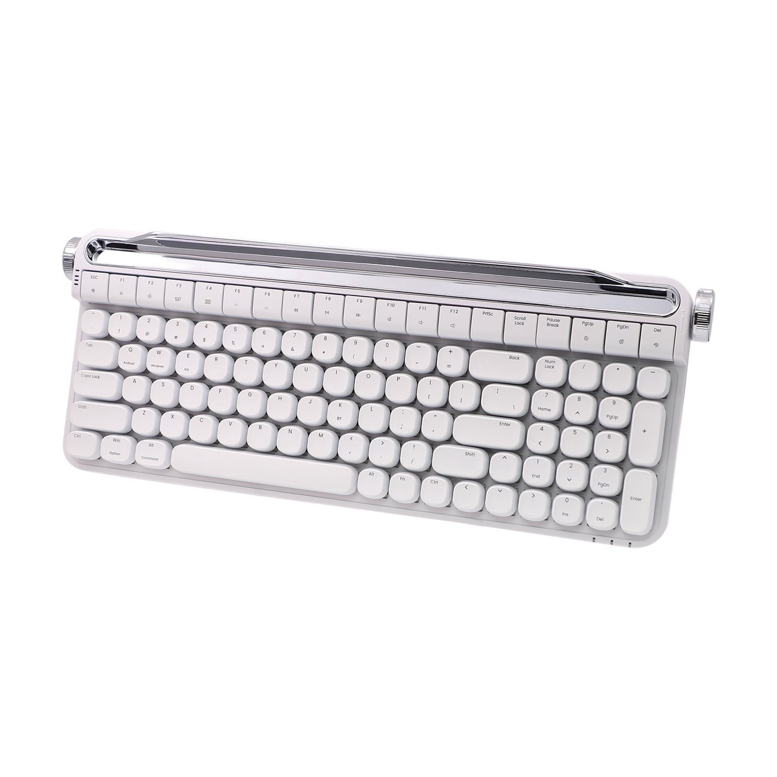 ACTTO B705 Retro Typewriter Mechanical Keyboard, White, Dual-Mode ...