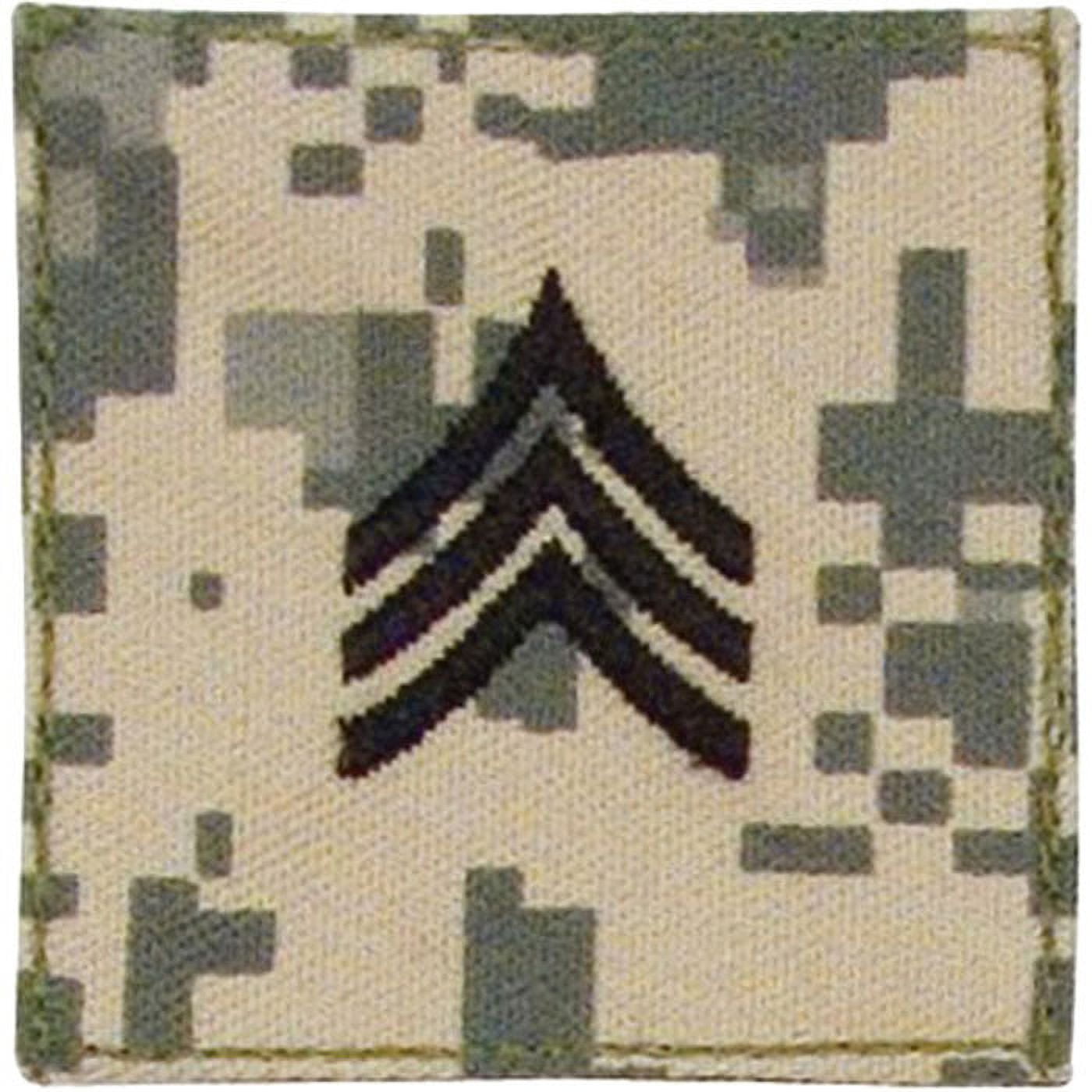 ACU Digital Camouflage - Military Sergeant Insignia Patch SGT - Walmart.com