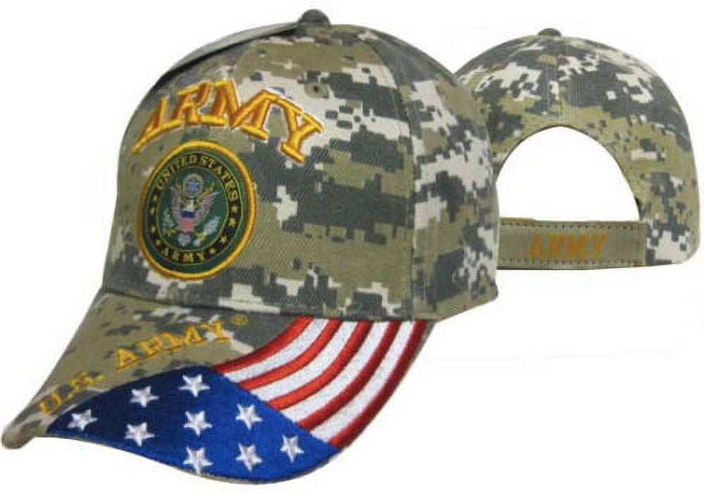 ACU Official US Army Cap with American Flag, Baseball Military Veteran ...