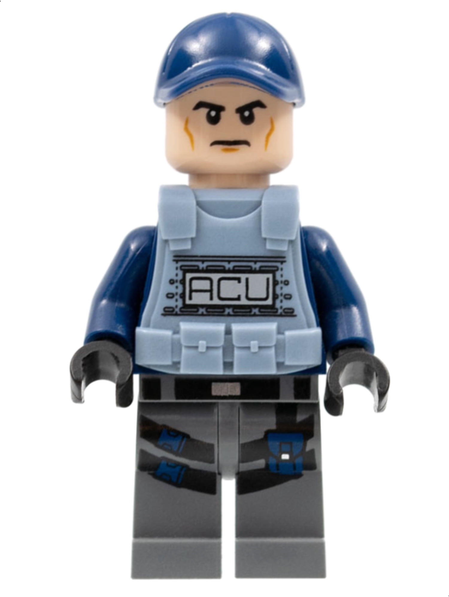 ACU Trooper (Male, Light Nougat Flesh, Blue Cap) - LEGO Jurassic World ...