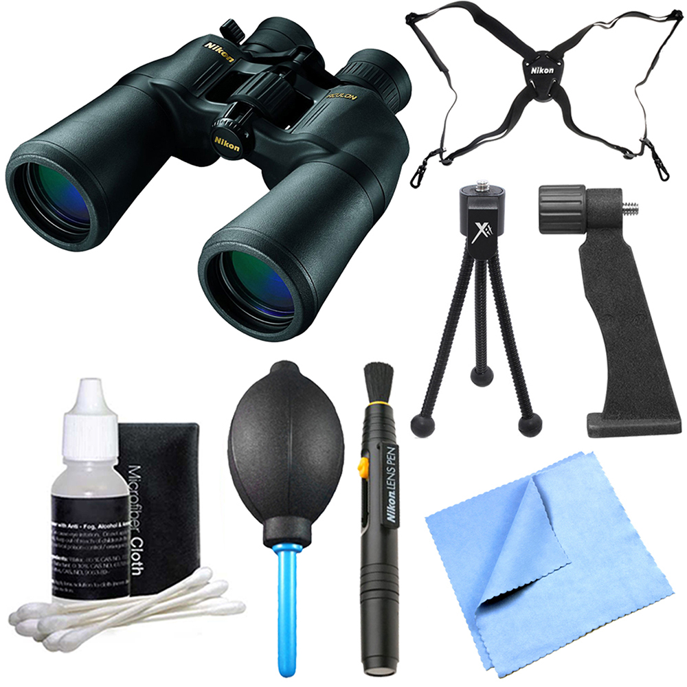 ACULON 10-22 x 50 Zoom Binoculars bundle with binoculars, pen cleaning ...