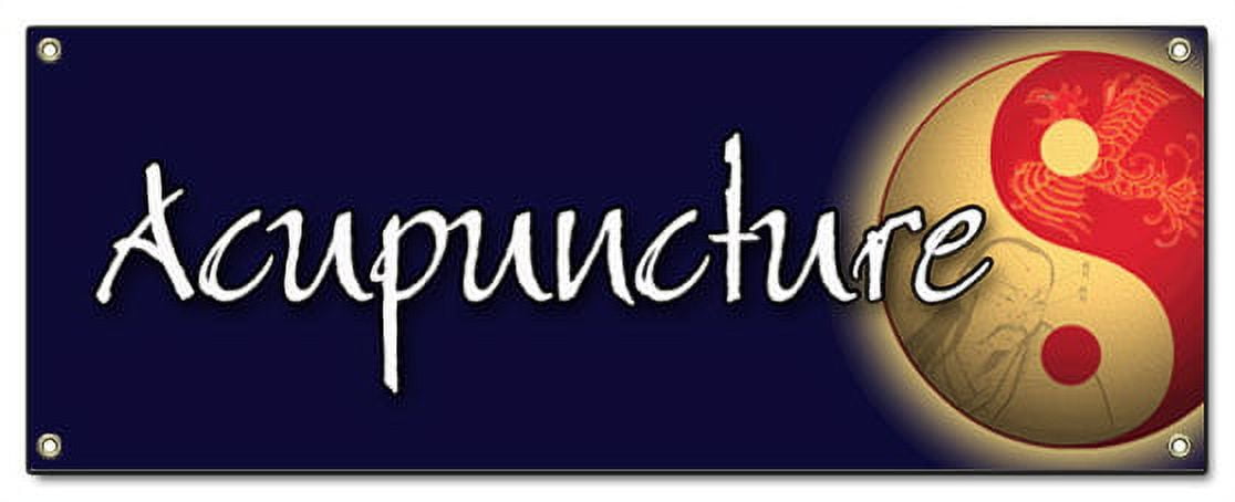 ACUPUNCTURE BANNER SIGN acupuncturist needles pen signs - Walmart.com