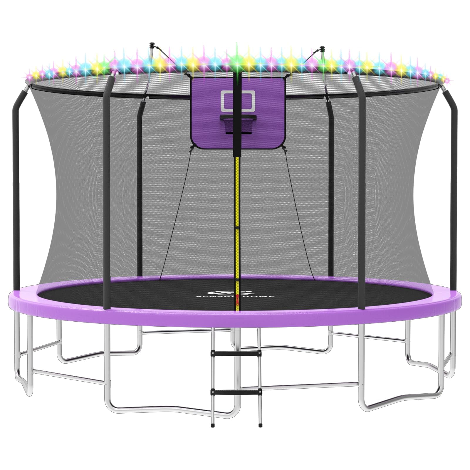 ACWARM HOME 2025 NewTrampoline 15FT Premium Purple Trampoline with ...