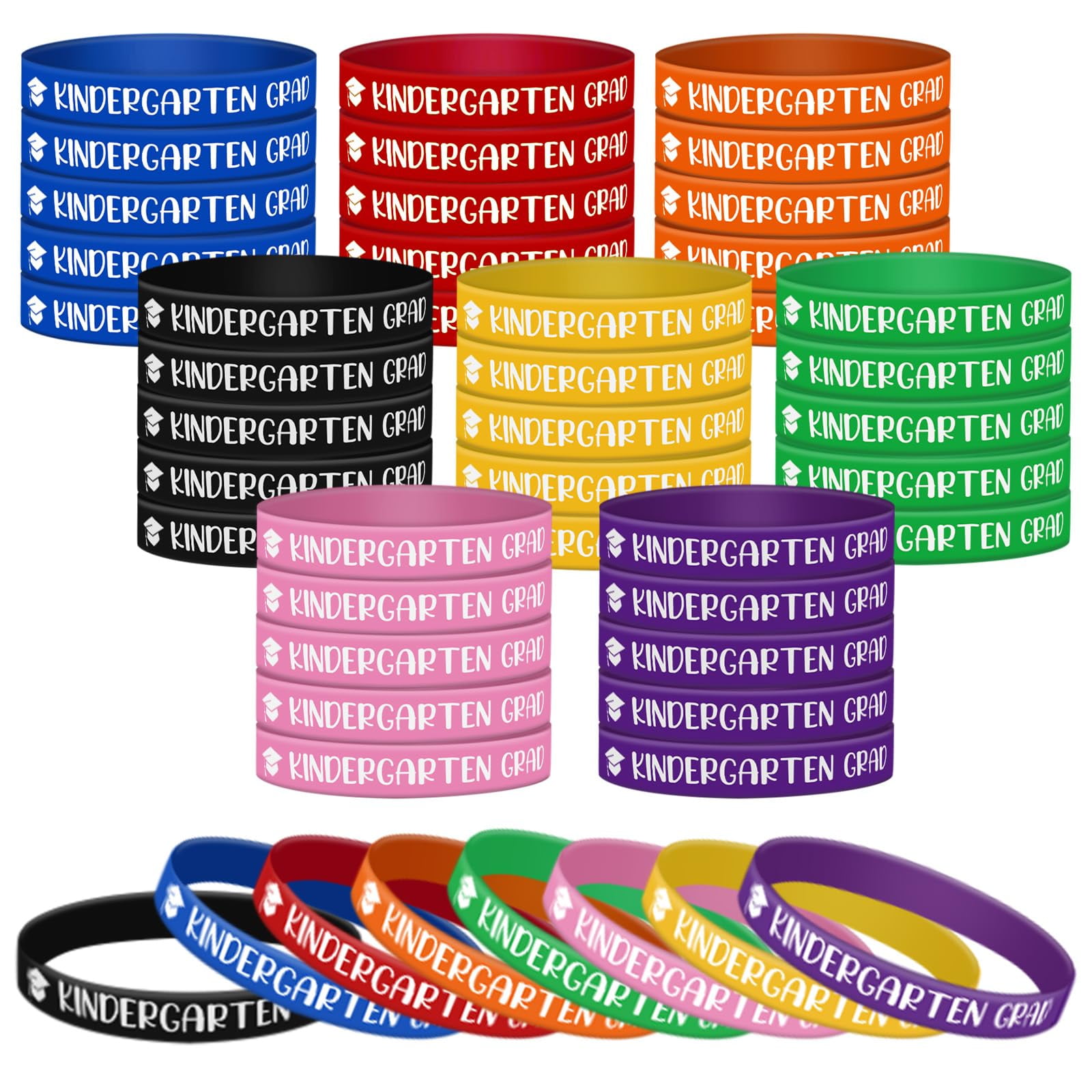ACXQECJP 40 Pcs Graduation DHF10 Silicone Wristbands Class of 2025 ...