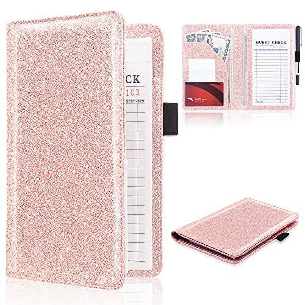 ACdream Server Books for Waitress, Guest Book Note Pad, Cute Pocket Leather Money Organizer ...