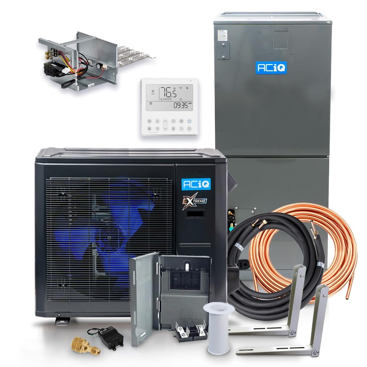 ACiQ 36,000 BTU Extreme Heat Unitary Mini Split AC/Heating System | 5kW ...