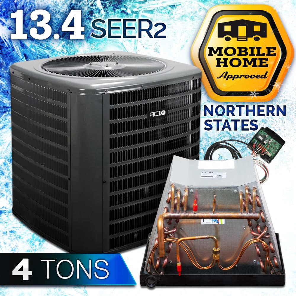 ACiQ 4 Ton 13.4+ SEER2 Central Air Conditioner Split System & Mobile ...