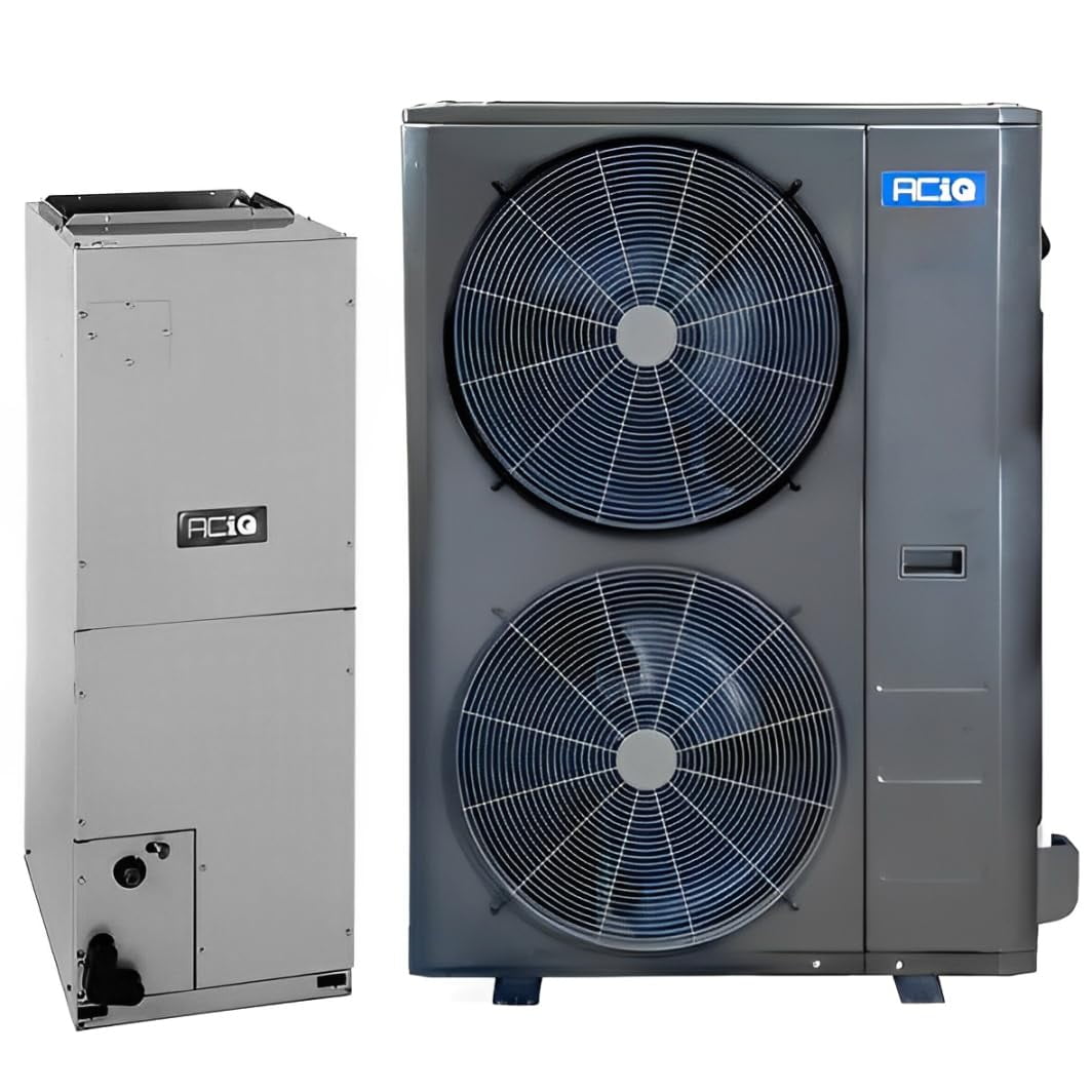 ACiQ 48,000 BTU Standard Unitary Mini Split AC/Heating System | 15kW Backup Heat Kit and 50 ...
