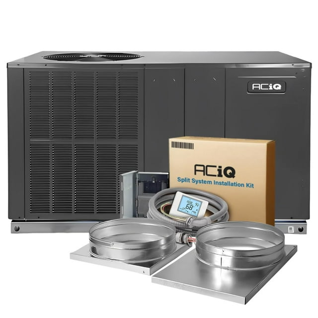 ACiQ 5 Ton 13.4 SEER2 Packaged Heat Pump Unit with 20kW Back-up Heat ...
