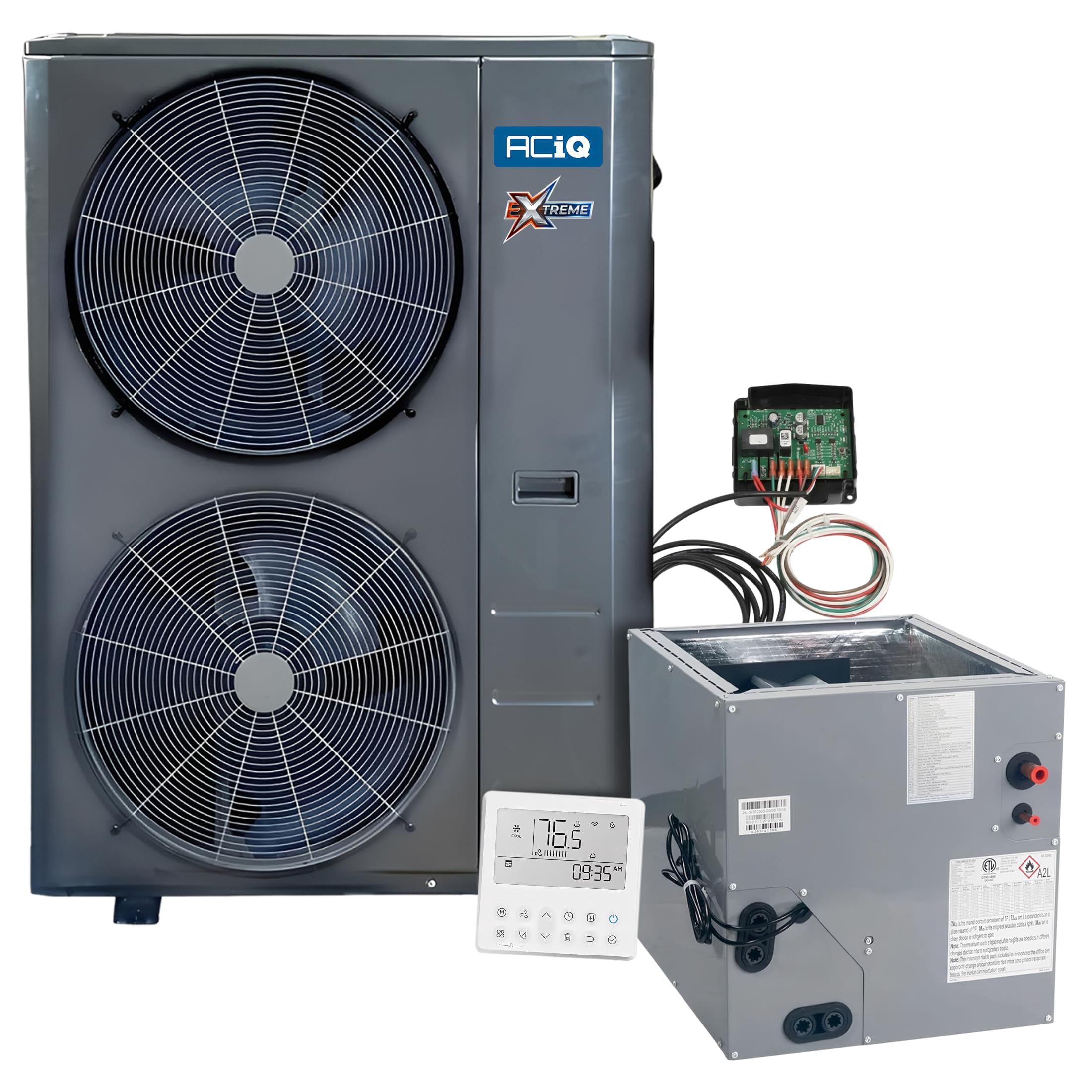 ACiQ 5 Tons 16 SEER2 Central Extreme Heat Pump Split System & 21" Coil ...