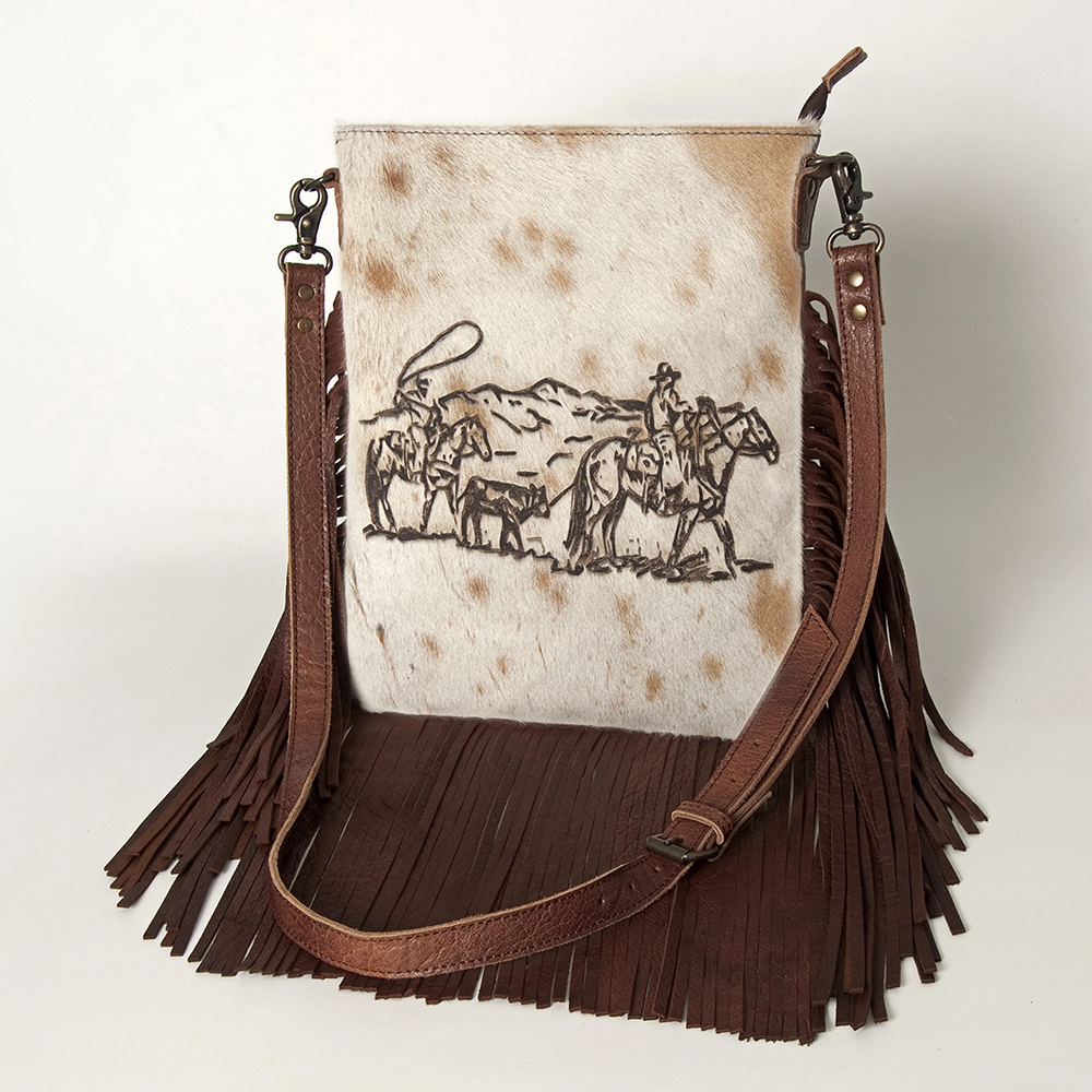 American Darling ADBGS192AJ Messenger Hair-On Genuine Leather Women Bag ...