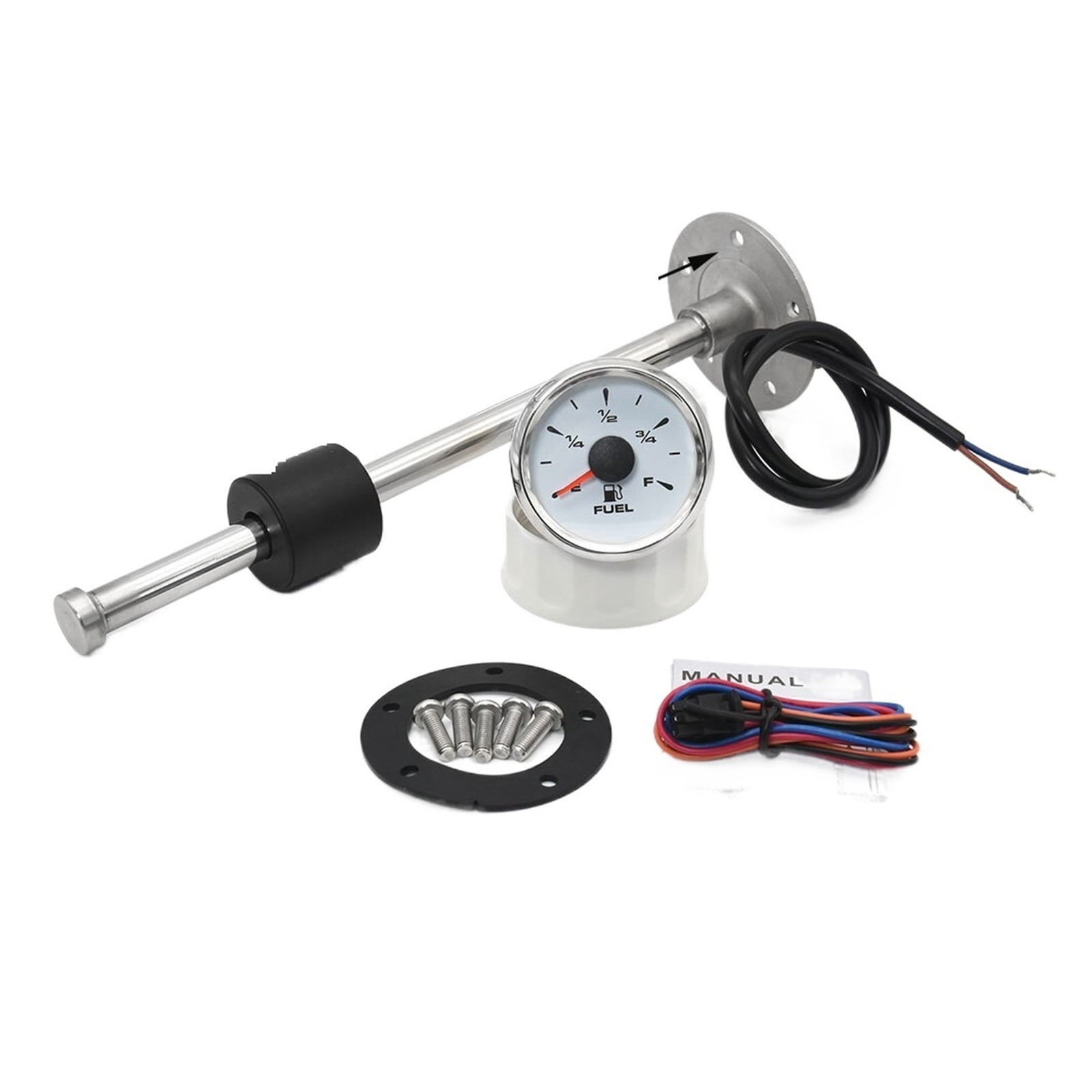 AD Universal 52MM Marine Car Truck Boat Fuel Tank Level Indicator Gauge ...