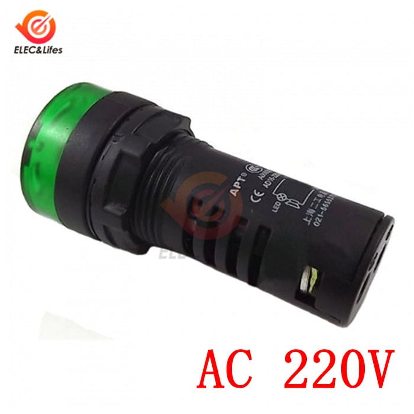AD16-22SM Flash LED Active Buzzer Beep Alarm Indicator DC 12V 24V AC 110V 220V 22mm Flash Signal ...