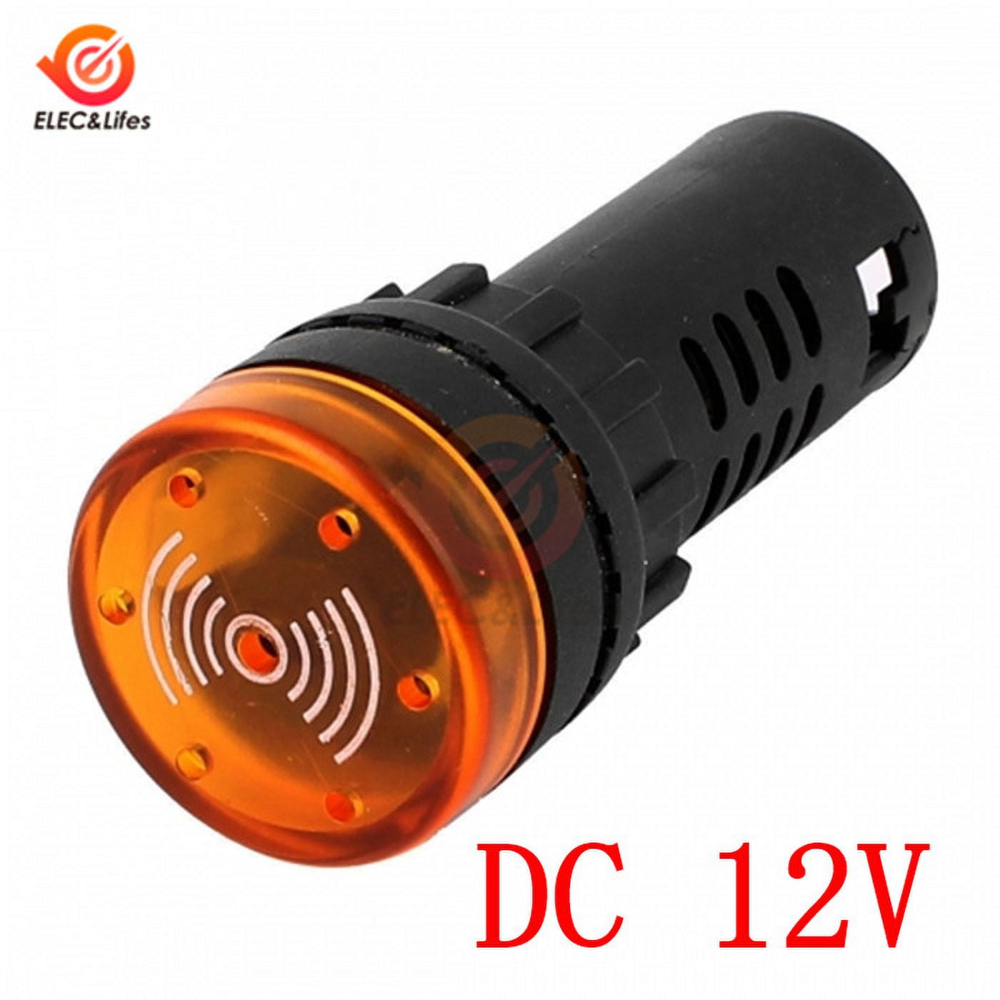 AD16-22SM Flash LED Active Buzzer Beep Alarm Indicator DC 12V 24V AC 110V 220V 22mm Flash Signal ...