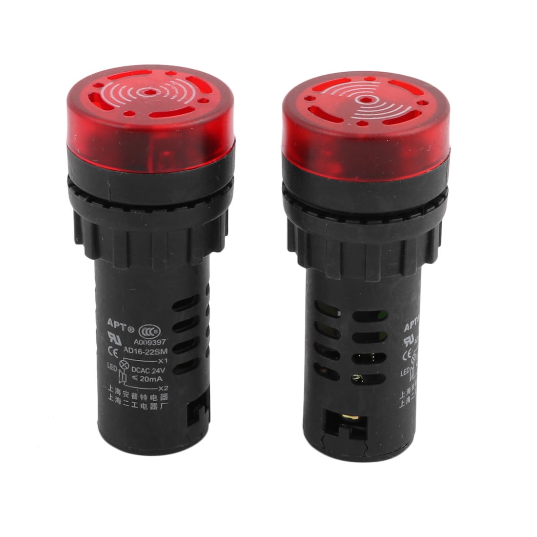 AD16-22SM Red Flash Buzzer Beep Indicator Indicator Light 2Pcs ...