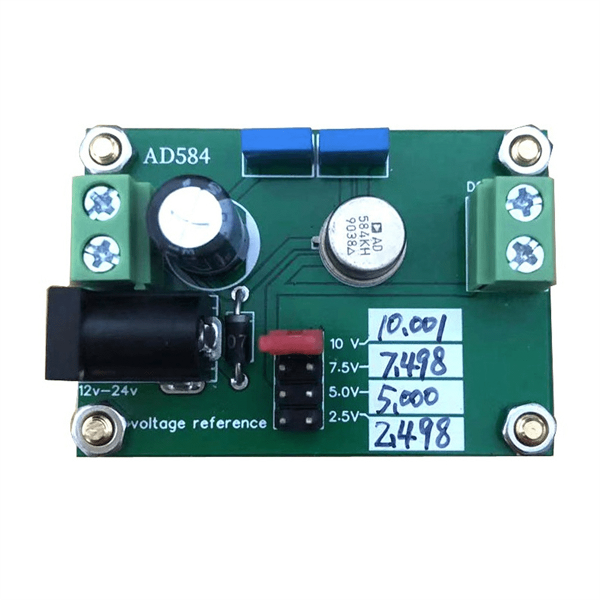 AD584 Reference Voltage Source 10V AD584KH Voltage Reference Board Calibration for Multimeter ...