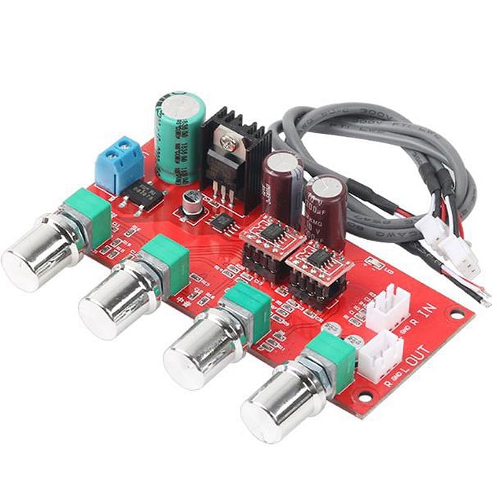 AD828 HIFI Stereo Preamp amplifier board volume Tone Control Pre-amp Bo ...