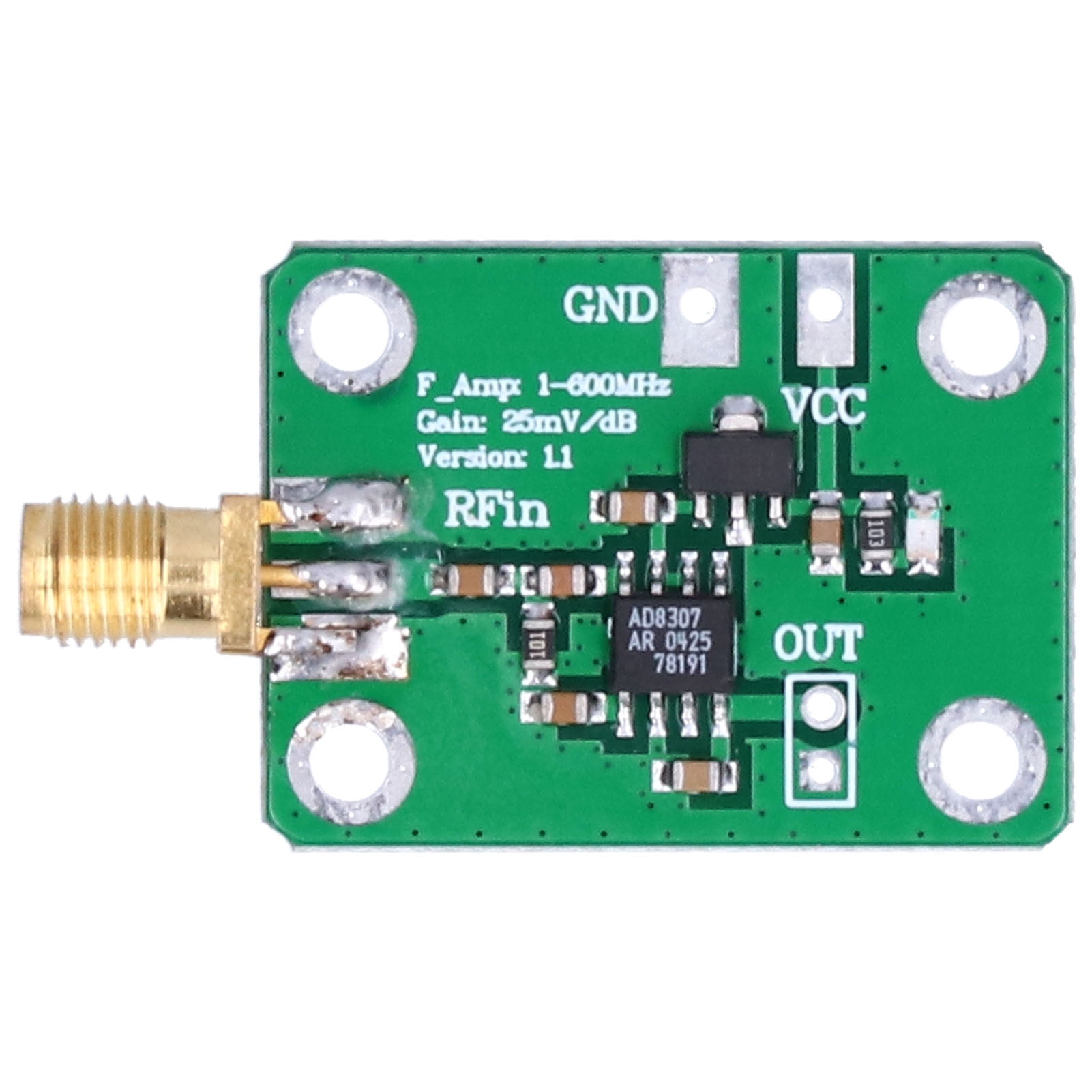 AD8307 Detector Module RF Signal Power Meter Logarithmic Detection Component 1?600MHz - Walmart.com
