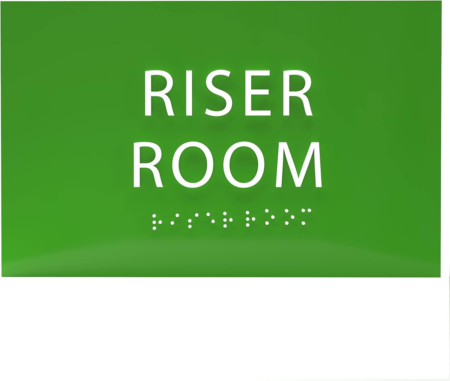 ADA CENTRAL SIGNS - 6" X4" Riser Room Sign - ADA Compliant Tactile ...