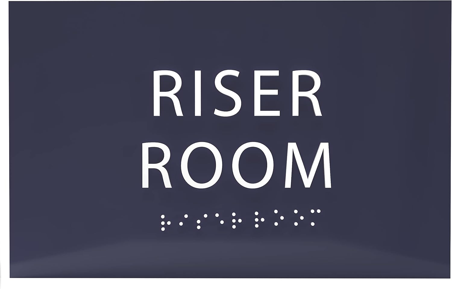 ADA CENTRAL SIGNS - 6" X4" Riser Room Sign - ADA Compliant Tactile ...