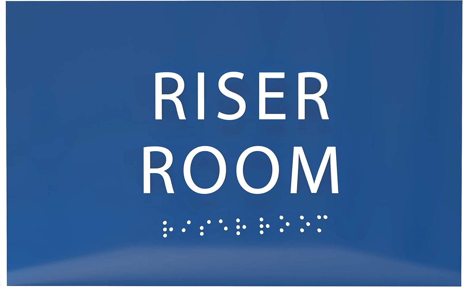 ADA CENTRAL SIGNS - 6" X4" Riser Room Sign - ADA Compliant Tactile ...