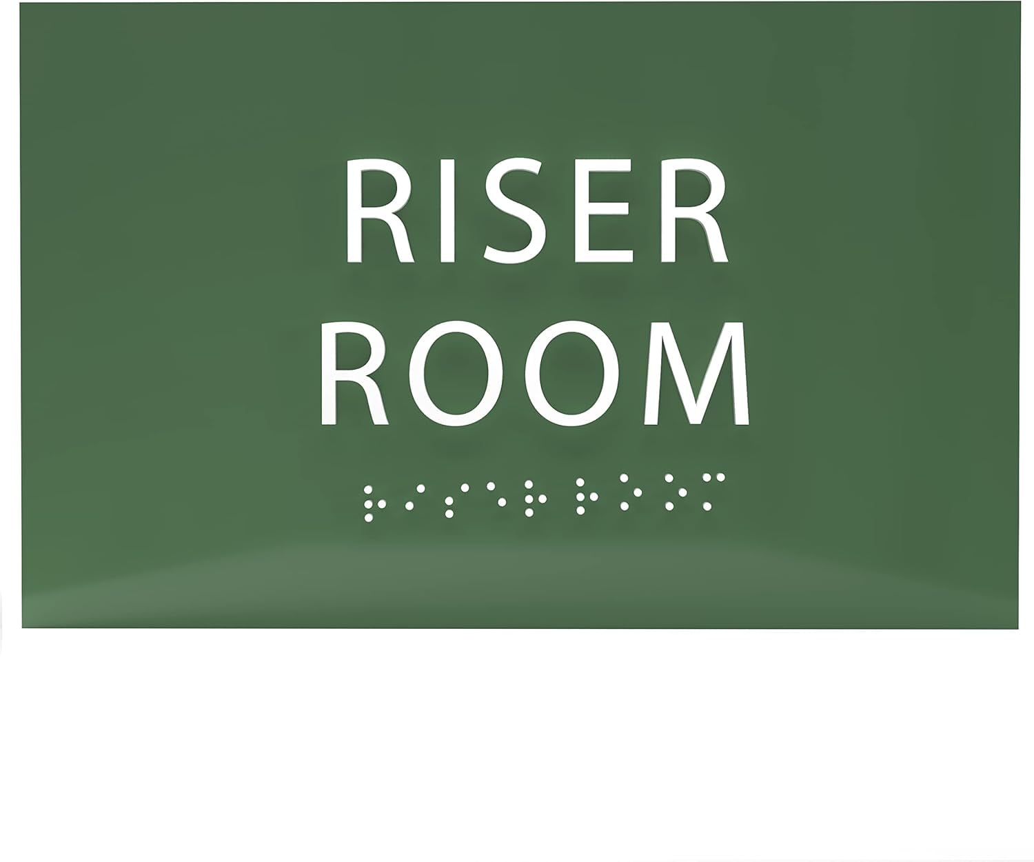 ADA CENTRAL SIGNS - 6" X4" Riser Room Sign - ADA Compliant Tactile ...