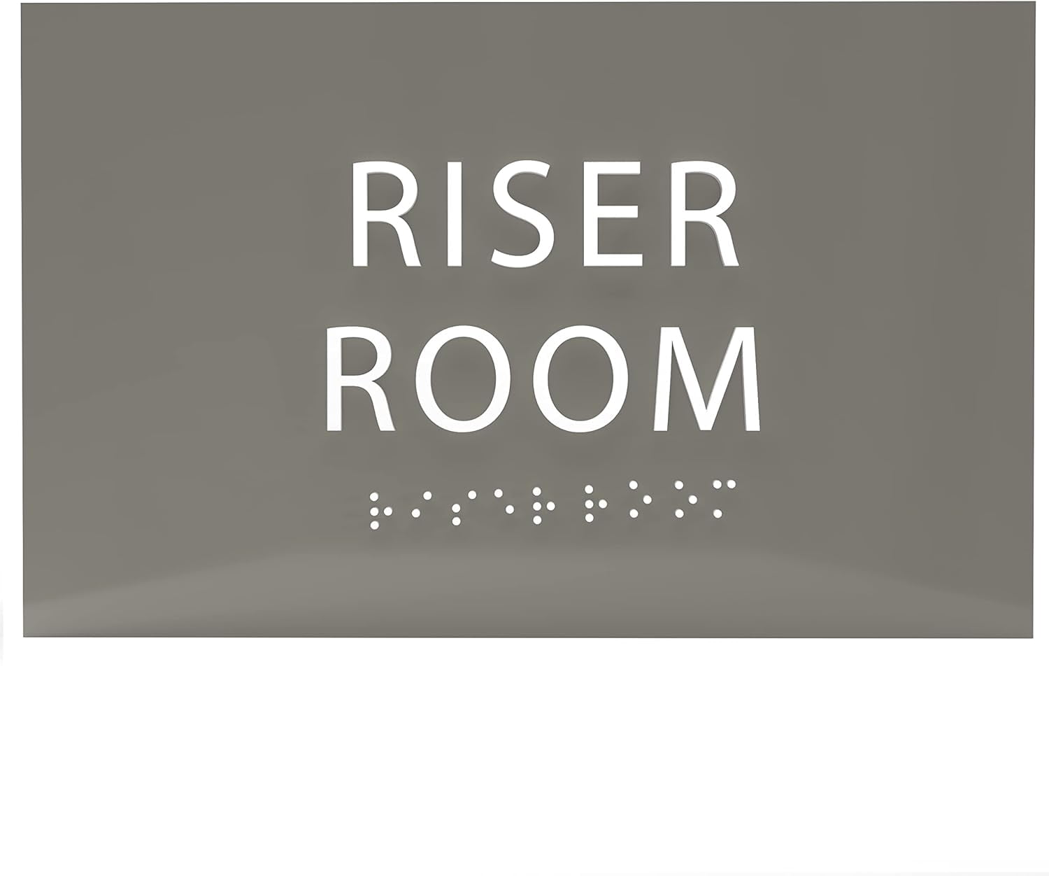 ADA CENTRAL SIGNS - 6" X4" Riser Room Sign - ADA Compliant Tactile ...