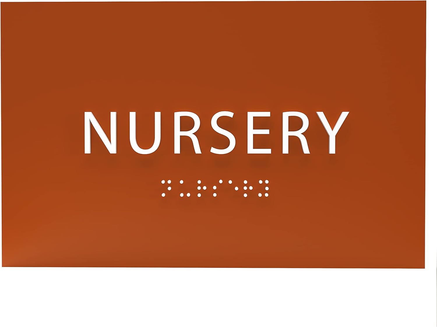 ADA CENTRAL SIGNS - 6" X4" Baby Nursery Sign | Tactile Graphics Grade 2 ...