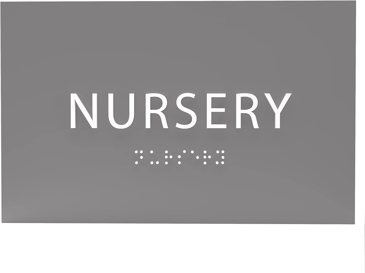 ADA CENTRAL SIGNS - 6" X4" Baby Nursery Sign | Tactile Graphics Grade 2 ...