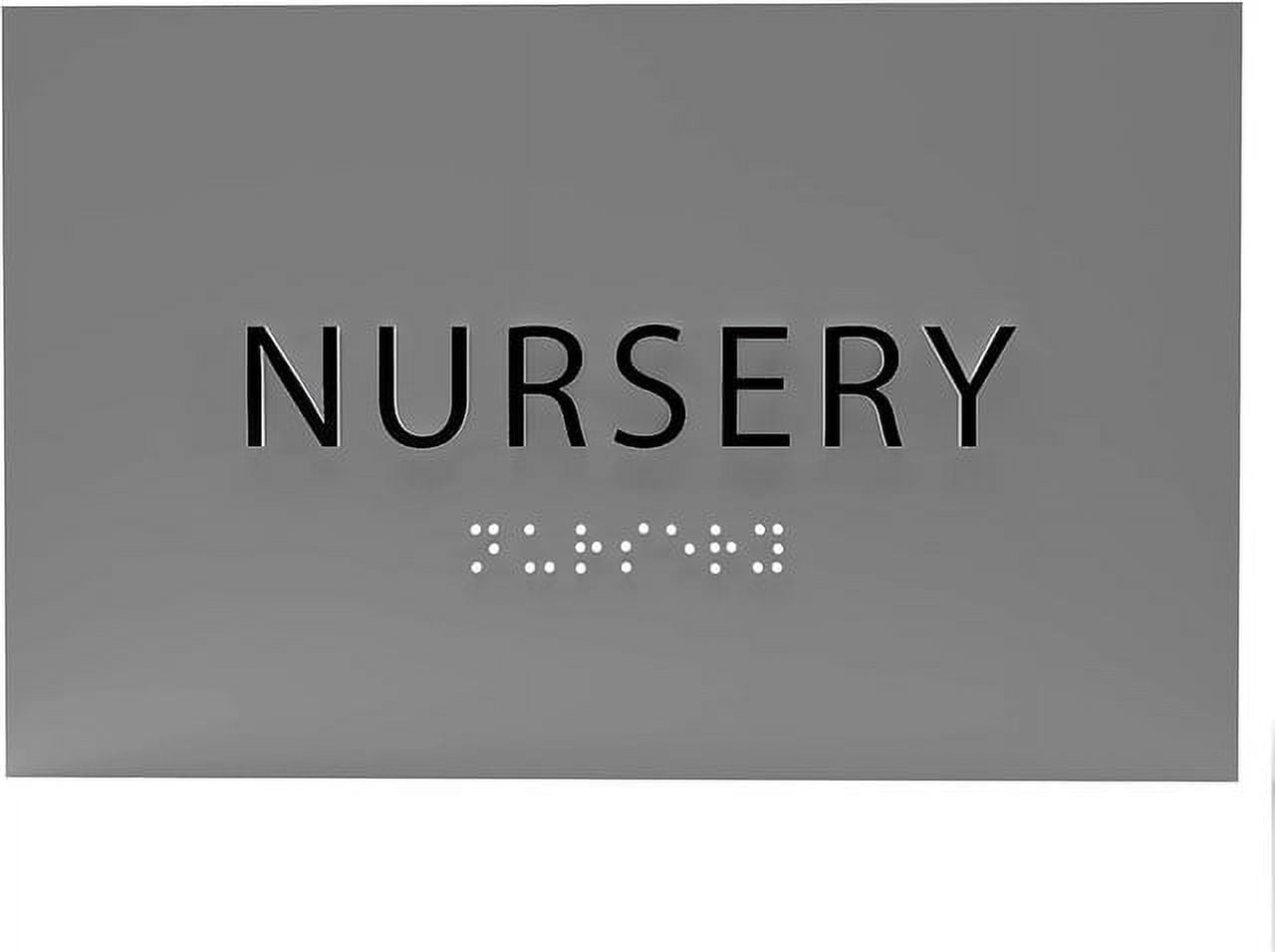 ADA CENTRAL SIGNS - 6" X4" Baby Nursery Sign | Tactile Graphics Grade 2 ...