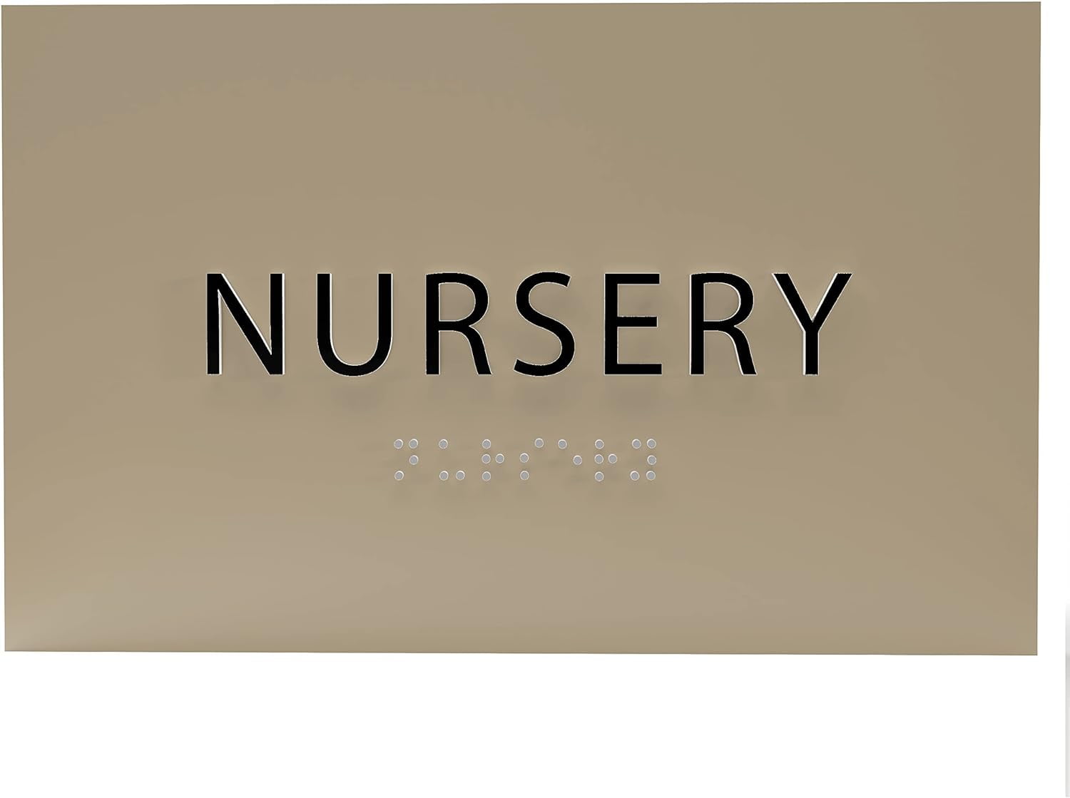 ADA CENTRAL SIGNS - 6" X4" Baby Nursery Sign | Tactile Graphics Grade 2 ...