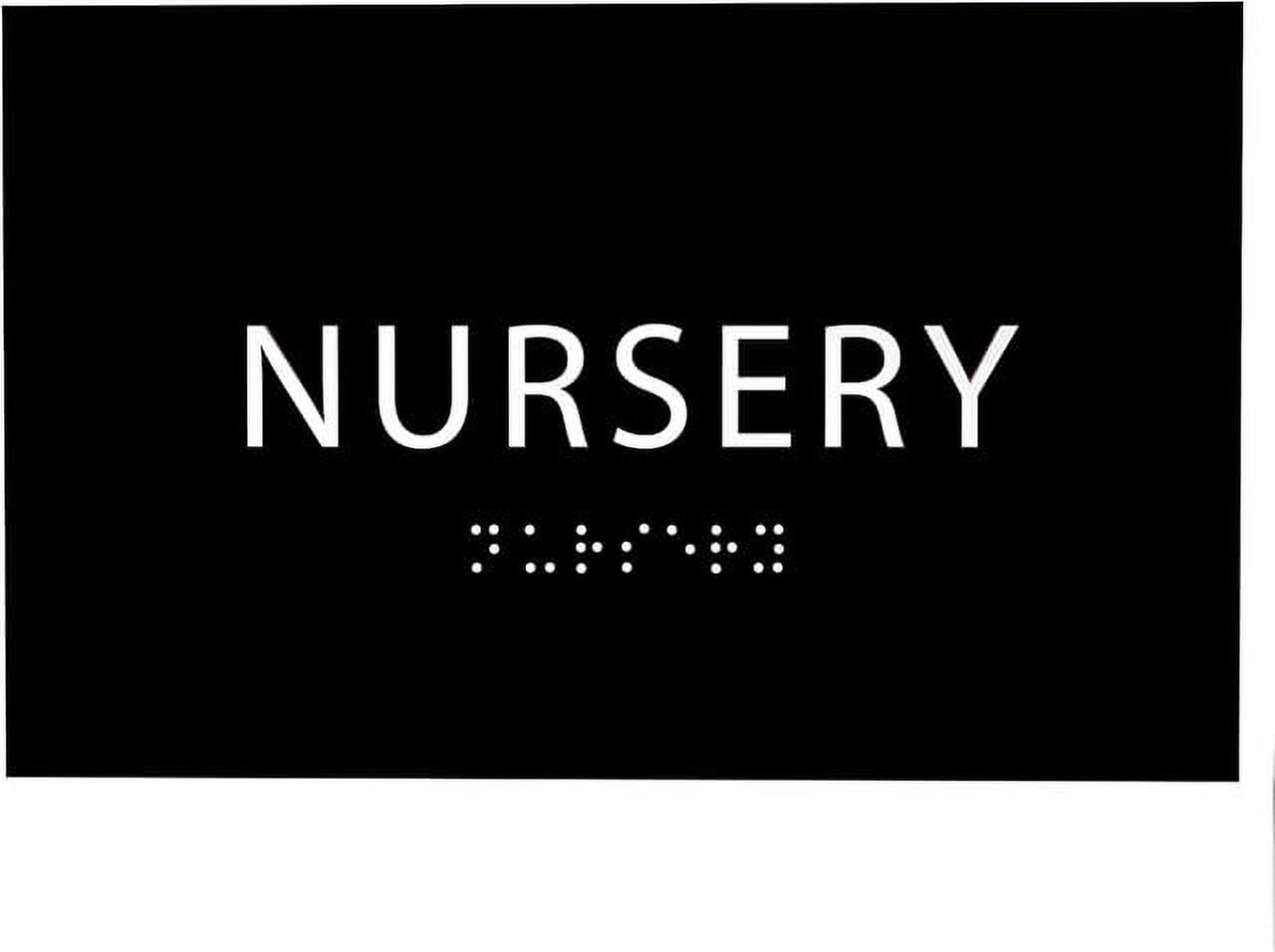 ADA CENTRAL SIGNS - 6" X4" Baby Nursery Sign | Tactile Graphics Grade 2 ...