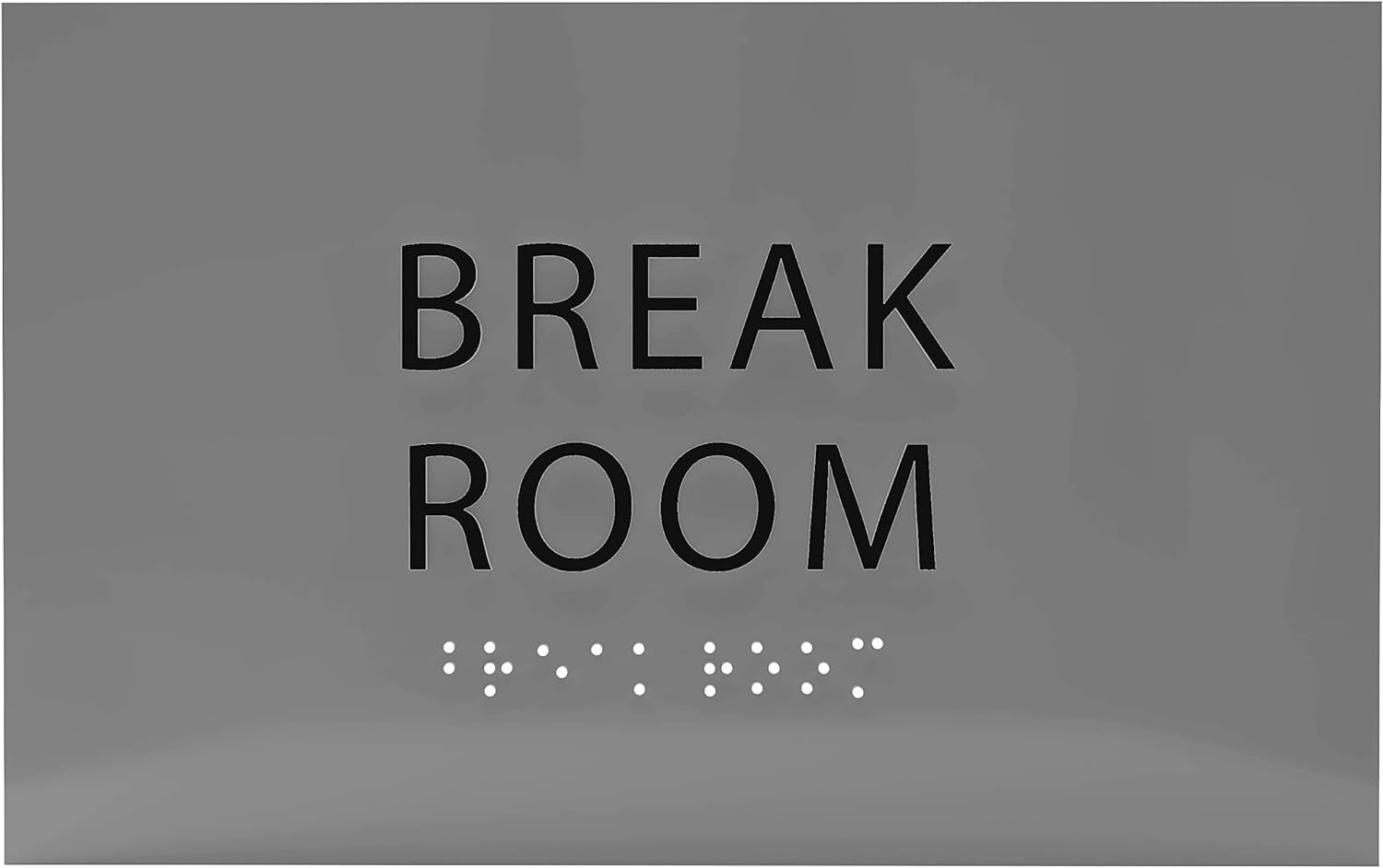 ADA CENTRAL SIGNS - 6" X4" Break Room Sign - ADA Compliant Tactile ...