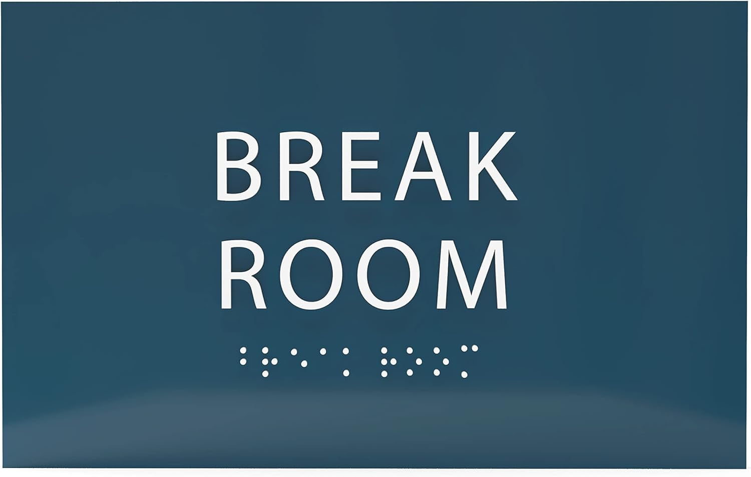 ADA CENTRAL SIGNS - 6" X4" Break Room Sign - ADA Compliant Tactile ...