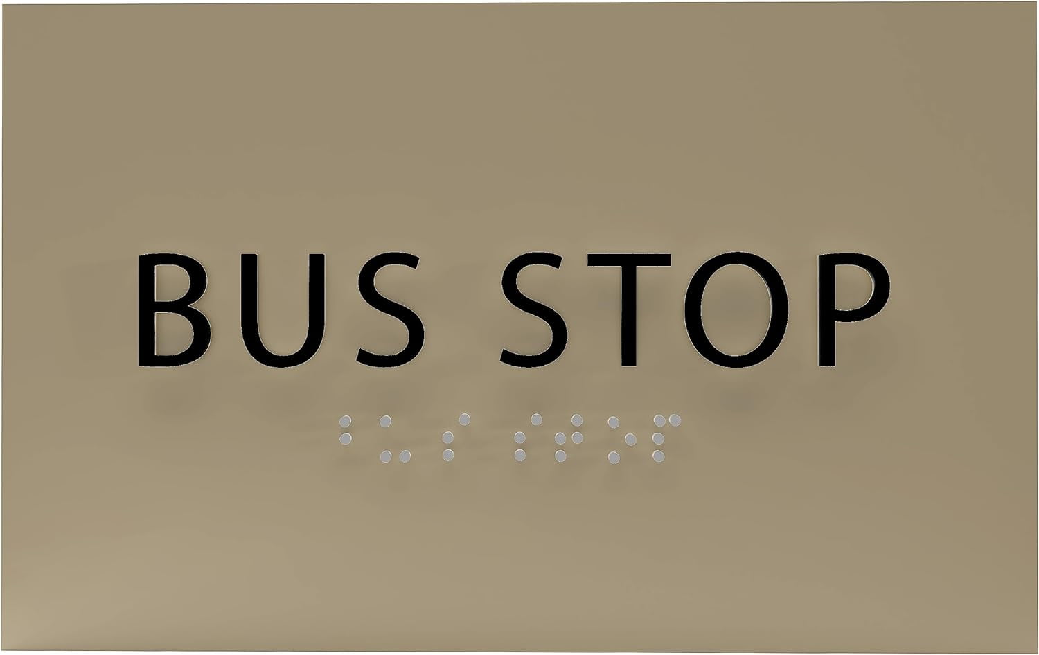 ADA CENTRAL SIGNS - 6" X4" Bus Stop Sign - ADA Compliant Tactile ...