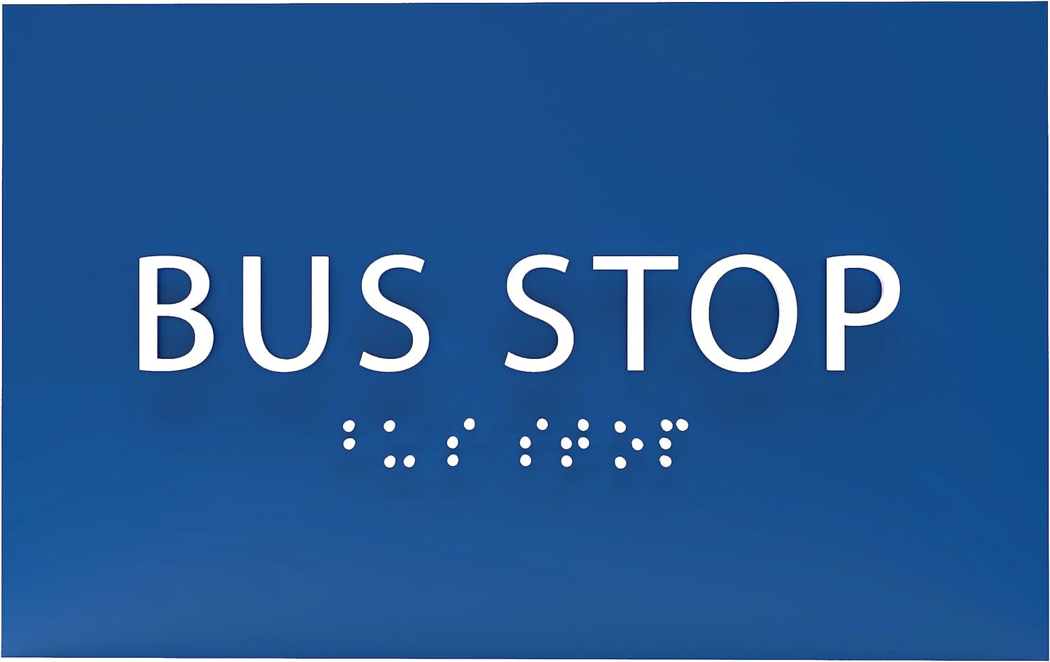 ADA CENTRAL SIGNS - 6" X4" Bus Stop Sign - ADA Compliant Tactile ...