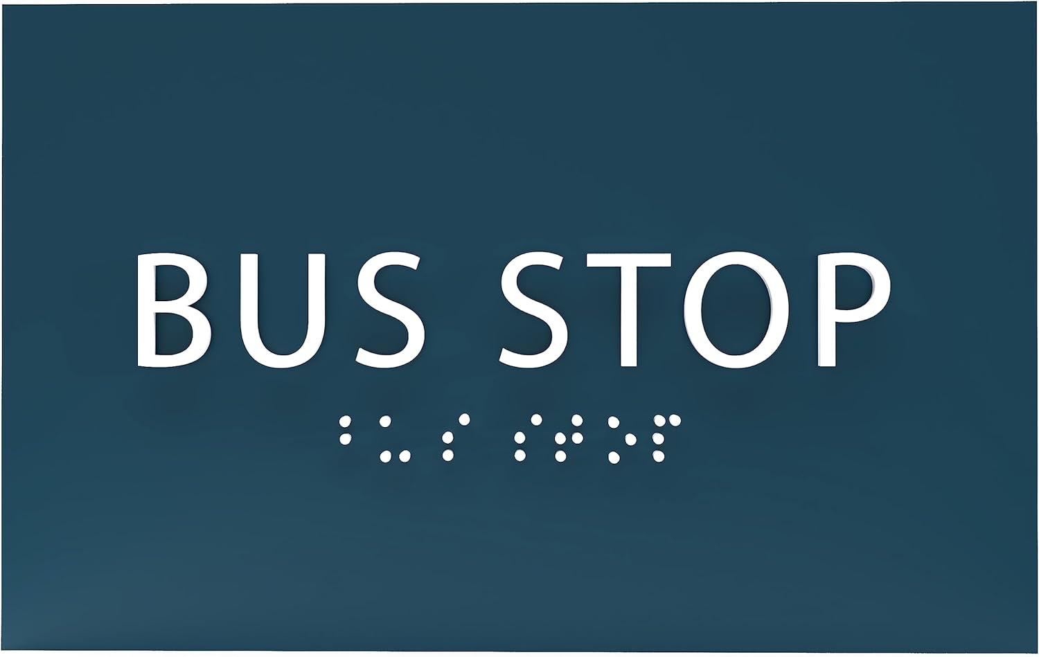 ADA CENTRAL SIGNS - 6" X4" Bus Stop Sign - ADA Compliant Tactile ...