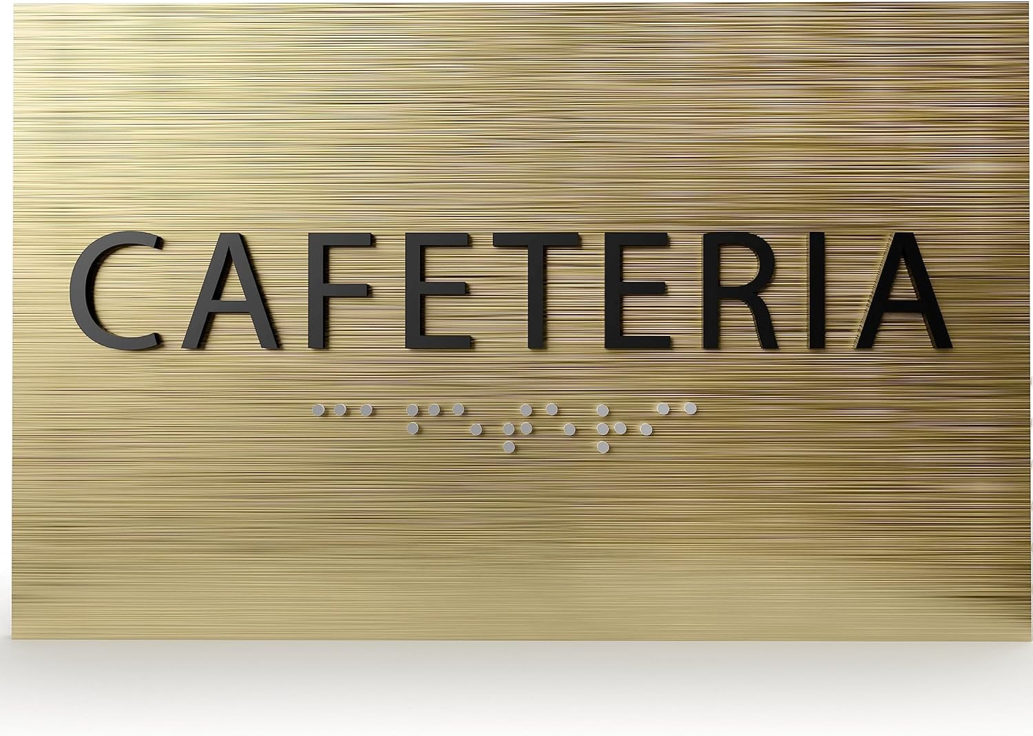 ADA CENTRAL SIGNS - 6" X4" Cafeteria Sign - ADA Compliant Tactile ...