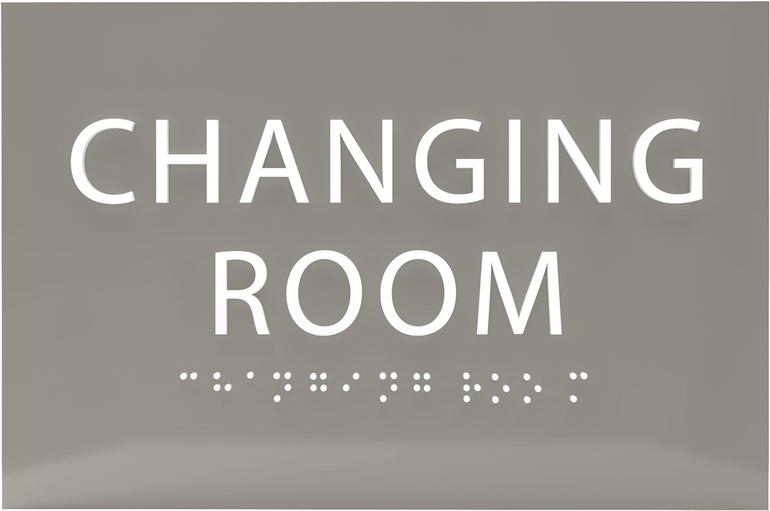ADA CENTRAL SIGNS - 6" X4" Changing Room Sign - ADA Compliant Tactile ...