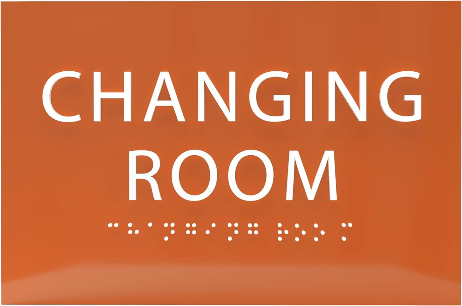 ADA CENTRAL SIGNS - 6" X4" Changing Room Sign - ADA Compliant Tactile ...