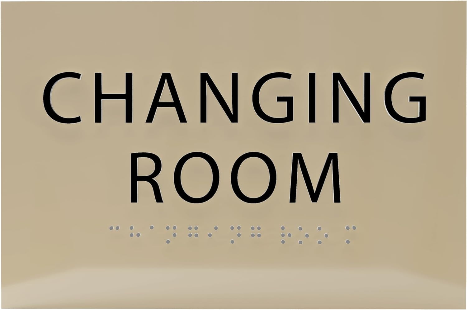 ADA CENTRAL SIGNS - 6" X4" Changing Room Sign - ADA Compliant Tactile ...