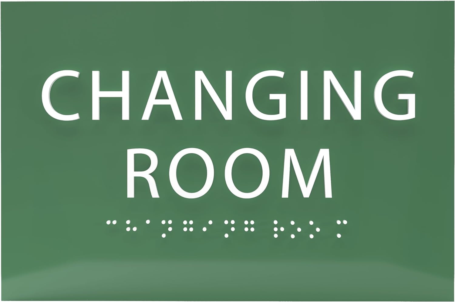 ADA CENTRAL SIGNS - 6" X4" Changing Room Sign - ADA Compliant Tactile ...