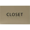 ADA CENTRAL SIGNS - 6" X4" Closet Sign - ADA Compliant Tactile Graphics ...