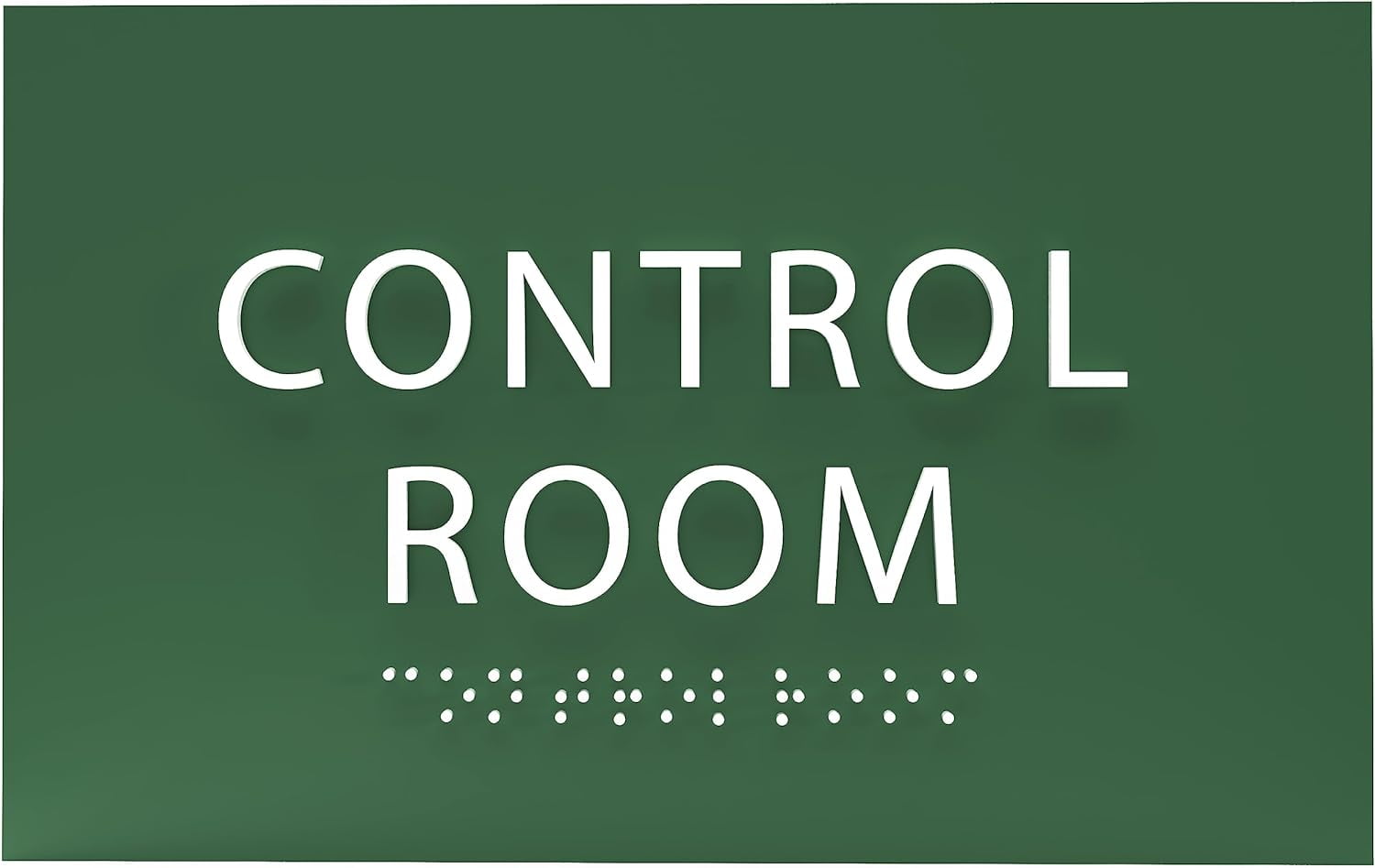 ADA CENTRAL SIGNS - 6" X4" Control Room Sign - ADA Compliant Tactile ...